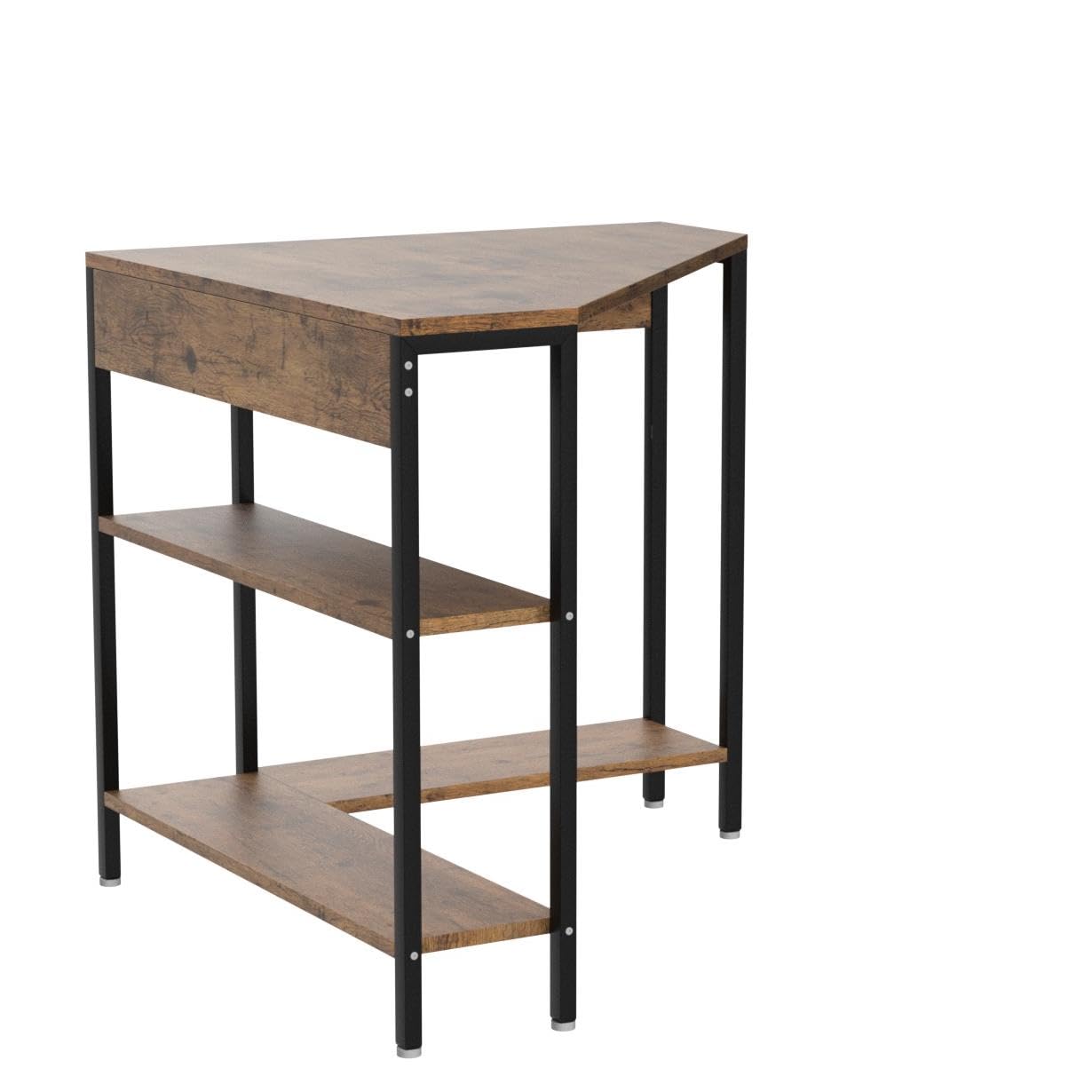 Mua Auromie Corner Desk with Outlets & USB Ports, 90 Degree Triangle ...