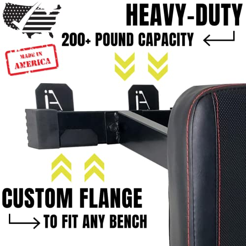 IRON AMERICAN Weight Bench Gym Storage Wall Brackets - Home Gym Storage ...