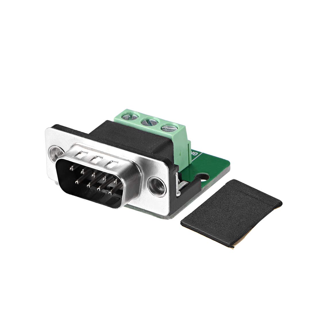 sourcing map D-sub DB9 Breakout Board Connector 9 Pin 2 Row Male Port Solderless Terminal Block ...