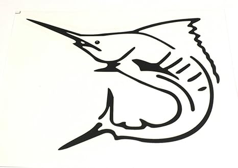 Amazon.com: Marlin Skeleton Big Game Fishing Decal Large 6"x5" By LOBO ...