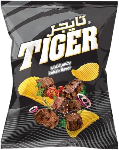 Tiger Super Jumbo Kebab Flavor Potato Chips – Grilled Kebab Snack ...