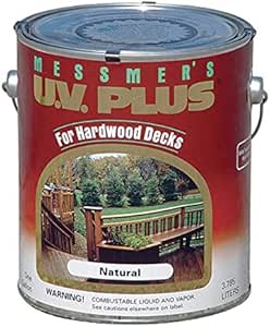 Messmer's UV Plus Hardwood Deck Stain Natural Tint 1 Gallon, Varnish ...