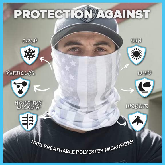 S A Company 5-Pack UV Face Shield | UV 30+ Multipurpose Neck Gaiter ...