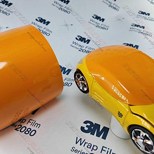 Buy 3M Scotchprint Series 1080 Gloss Bright Orange Vinyl Car Wrap Film ...