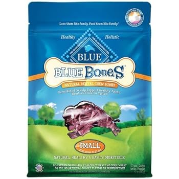 Amazon.com : (2 Pack) Blue Buffalo Large Blue Bones Natural Dog Dental ...