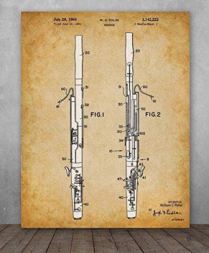 Amazon.com: Poster - Bassoon - Choose Unframed Poster or Canvas - Makes ...