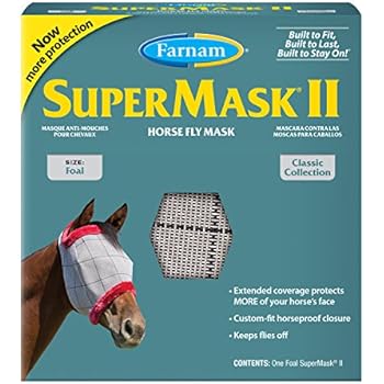 Amazon.com: Tough-1 Miniature Fly Mask w/Out Ears Large: Pet Supplies