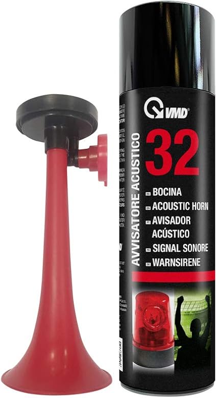 17232 Loud Hand Held Air Horn with 4 Gas Cannister 300 ml Spray for ...