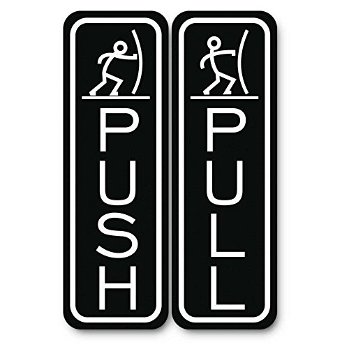 All Quality Classic Fun Push Pull Door Signs - Durable Material | Set ...