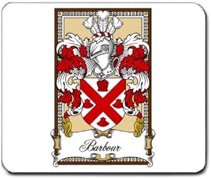 Amazon.com: Barbour Family Crest Coat of Arms Mouse Pad : Office Products