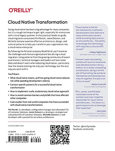 Cloud Native Transformation: Practical Patterns for Innovation - Best Tech Deal & Gift Ideas