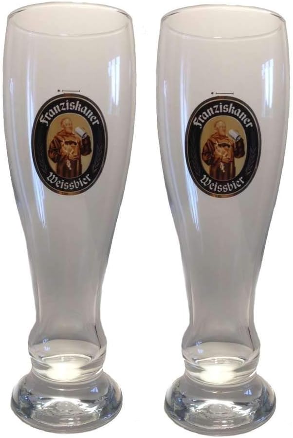 Amazon.com | Franziskaner Weissbier Wheat Beer Glass | XL .5 L Glass ...