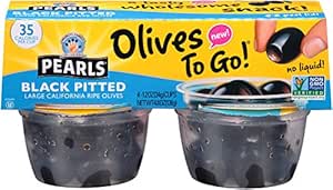 Amazon.com : Pearls Olives To Go! 1.2 oz. Large Ripe Pitted Black ...