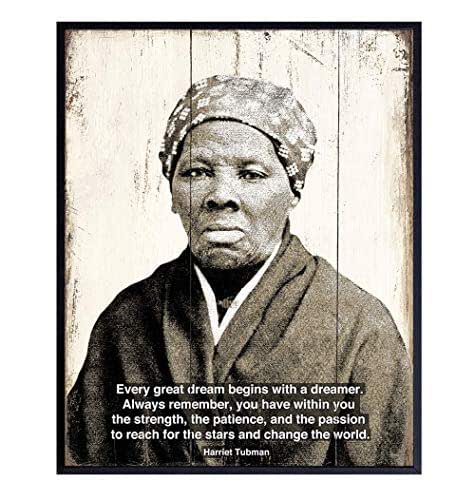 Amazon.com: Harriet Tubman African American Wall Art Decor Print ...