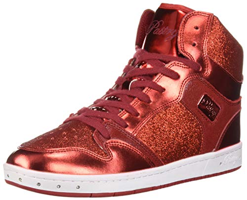 Pastry Glam Pie Glitter Dance Sneakers, Red, Size 6.5 | Amazon price ...