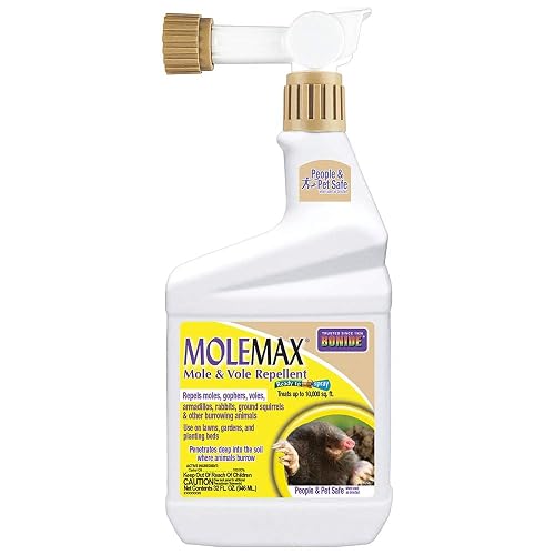 Bonide MOLEMAX Mole & Vole Repellent, 32 oz Ready-to-Spray Animal ...