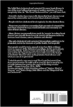The Great Cholesterol Con: Anthony Colpo: 9781430309338: Amazon.com: Books