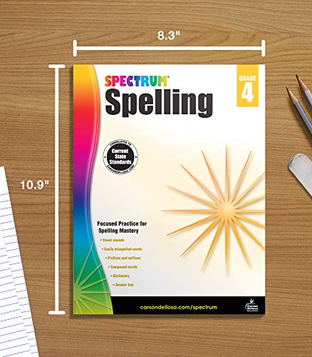 Spectrum Spelling Workbook Grade 4, Grammar and Handwriting Practice ...
