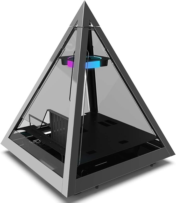 Azza CSAZ-804V Pyramid Innovative PC Case W/RGB Fan, Black: Amazon.ca ...