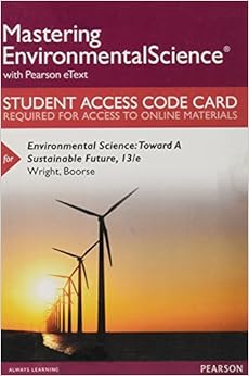 Mastering Environmental Science with Pearson Etext -- Standalone Access ...