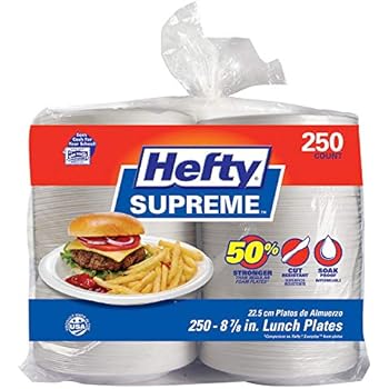 Amazon.com: Hefty PCTD7730000CBT Super Strong Paper Plates (Pack of 30 ...
