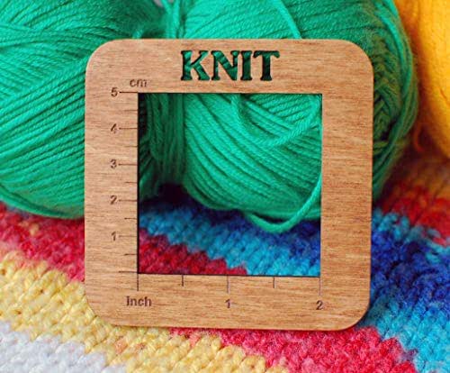 Amazon.com: Knitting gauge ruler Gauge Measurement Ruler Square Tool ...