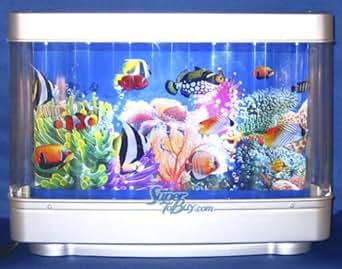 Aquarium Seabed Motion Fish Lamp Night Light 12.5" - Tropical Fish ...