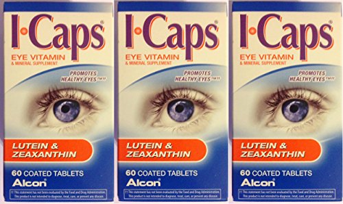 ICaps Eye Vitamin & Mineral Supplement - Lutein & Zeaxanthin - 60 Count ...