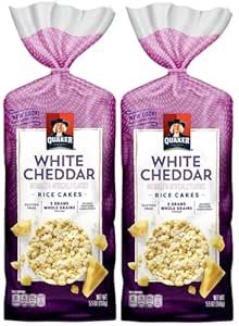 Amazon.com: Quaker Rice Cakes, White Cheddar, 5.5oz Bags, Pack of 2 ...