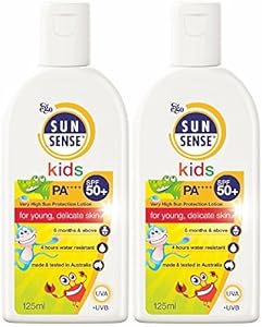 SunSense SPF 50 Plus Kids Sunscreen, 125 ml - Pack of 2 bottles: Amazon ...