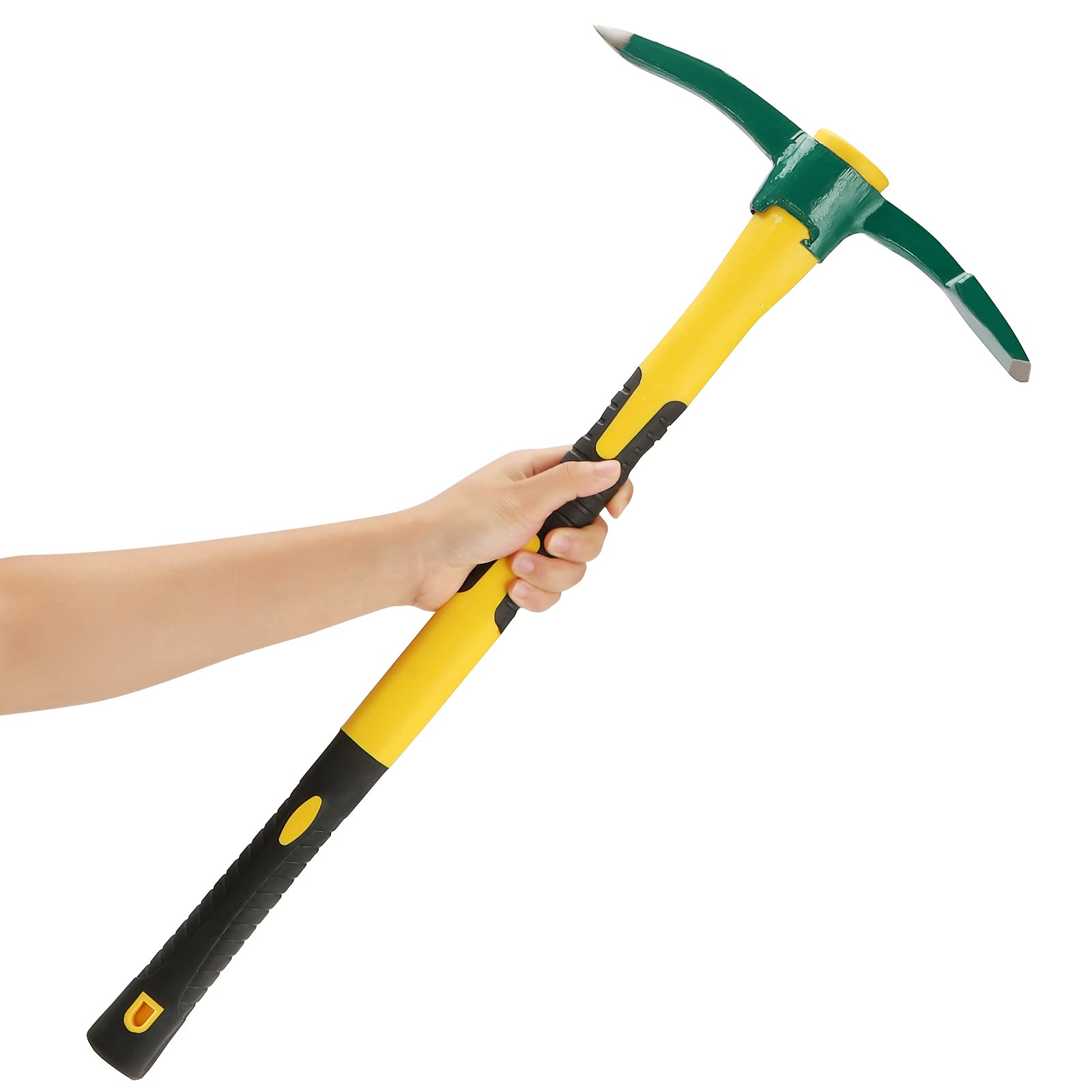 MOUYAT 23 Inch Large Pick Mattock Hoe, Garden Pick Axe Forged Steel ...