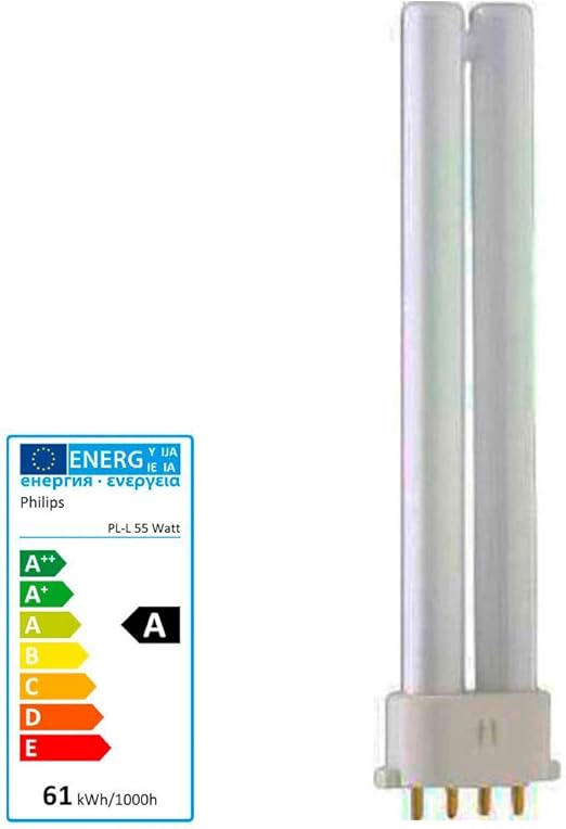 Philips Master PL-L Compact Fluorescent Bulb 840 4-Pin 2G11 / 55W / Cool White: Amazon.co.uk ...
