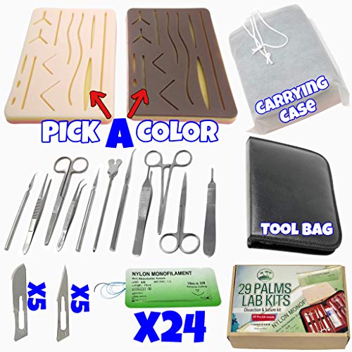 Buy Suture Practice Kit with Suture Guide, High # of Sutures, Surgical ...