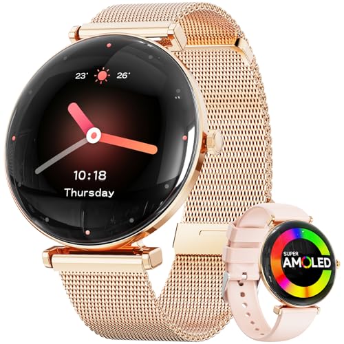 Smart Watches for Women Android IPhone Compatible[Calls/Answer/ 2 Bands ...