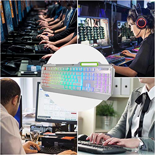 Lumsburry RGB LED Backlit Gaming Keyboard with Anti-ghosting, Light up ...