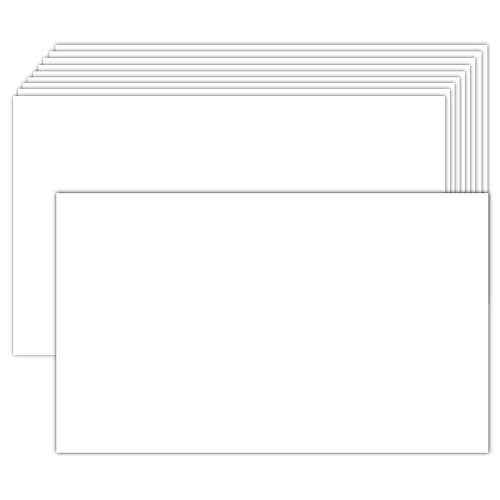 100 Pack White Blank Index Cards 3x5 Unlined Note Cards, Goefun 80lb ...