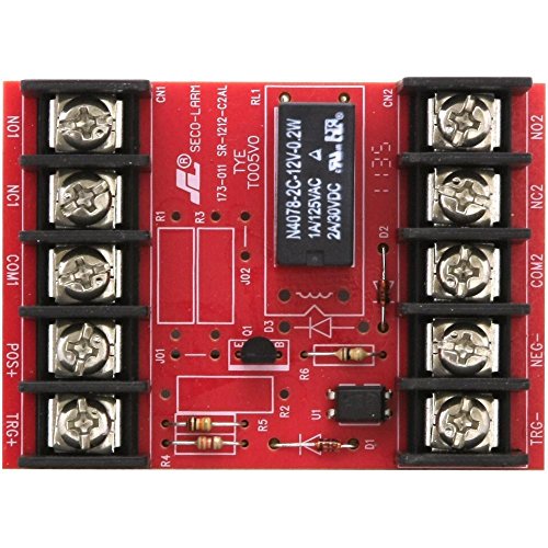 Seco-Larm Enforcer Relay Module, 3~24VDC Low Trigger Voltage, One 2A ...