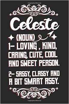 Amazon.com: Celeste Definition Personalized Name: Celeste Notebook ...