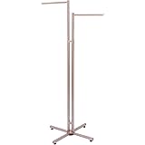 Amazon.com: SSWBasics 4-Way Clothing Rack with Straight Arms (Rose Gold ...