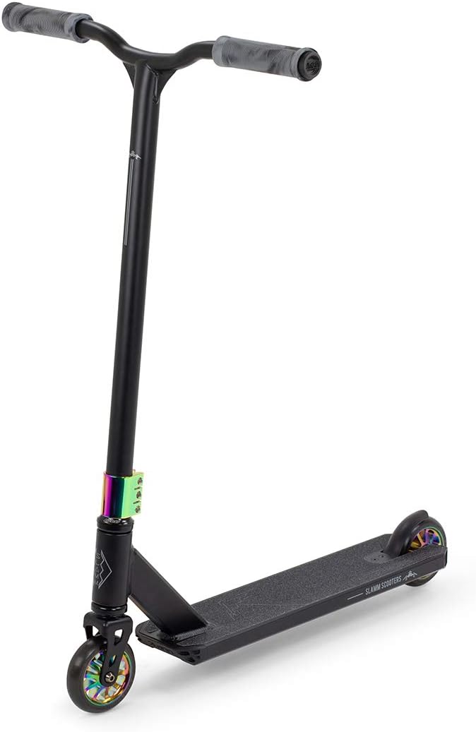 Slamm Classic V8 Complete Stunt Scooter – Black/Neochrome – BigaMart