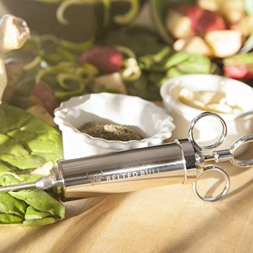 Belted Bull Stainless Steel Barbecue Meat Injector Syringe - Injector ...