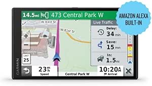 Amazon.com: Garmin DriveSmart 65 with Amazon Alexa, Built-In Voice ...