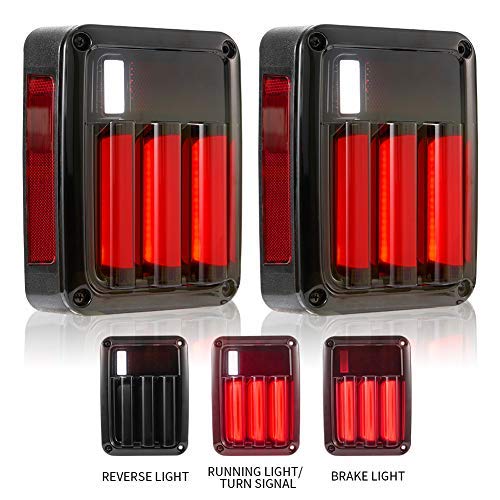 LED Tail Lights for 07-17 Wrangler Reverse Light Turn Signal Lamp ...