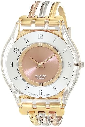 Swatch Skin Classic BIOSOURCED TRI-Gold Again S Quartz Watch, Yellow ...