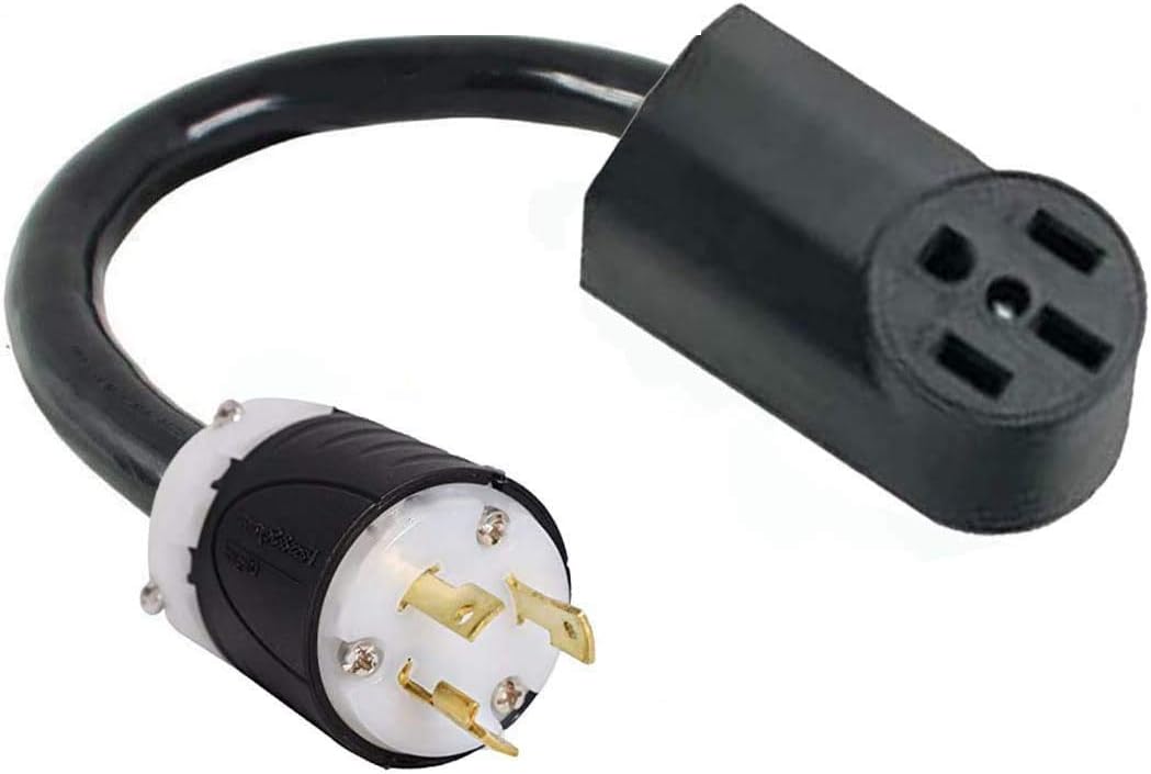 Amazon.com: L5-30P 3-Pin Twist Lock Male Plug To 14-50R 4-Prong Female ...