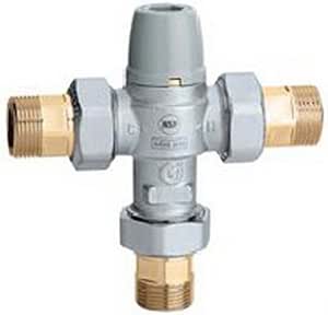 Caleffi 521342A Scald Protection Three-Way Thermostatic Mixing Valve ...