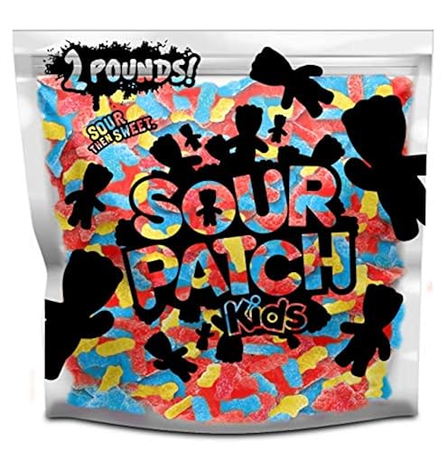 SOUR PATCH KIDS Birthday Mix Soft & Chewy Candy, Just Blue, Red ...