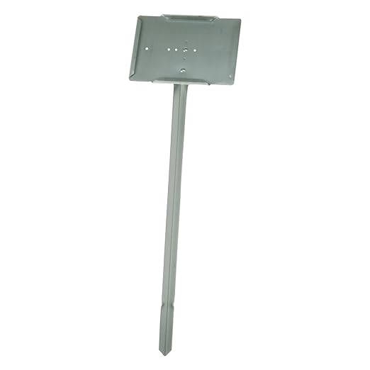 Galvanized Steel Garden Sign Holder - 7"x5" Faceplate x 18" Long Stake ...