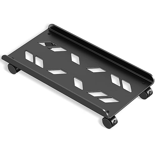 Deston Computer Tower Cart CPU Metal Rolling Stand, Mobile PC Cart ...