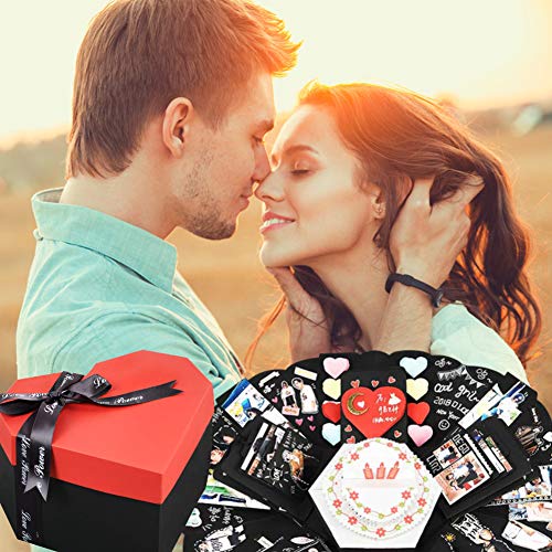 Koogel Explosion Box Set, Finished Product Heart-Shaped Explosion Gift ...